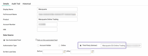 Macquarie Online Trading adviser authorised accounts migration to ...