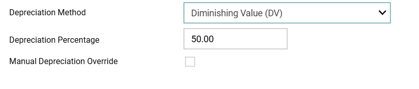 How to process depreciation for assets using diminishing value method ...