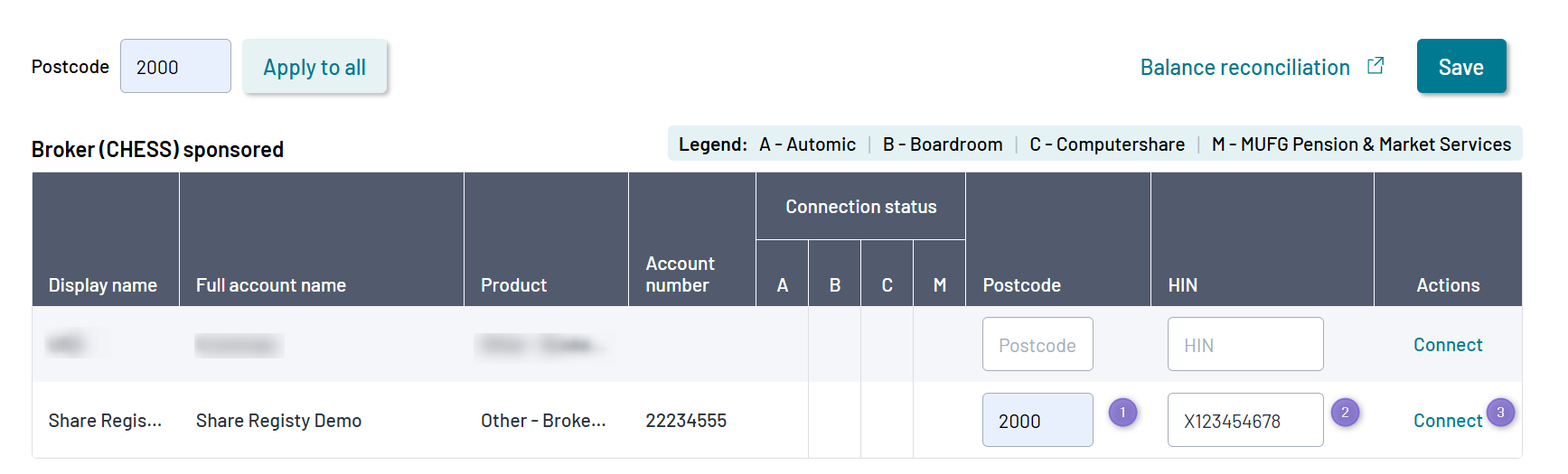 How to connect Share Registry date feed if the product doesn’t exist? – Class Support