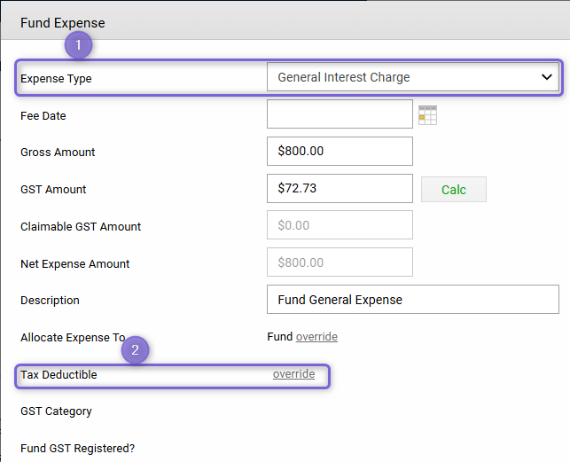 How to Override ATO Interest in Fund Income Tax Payment account ...