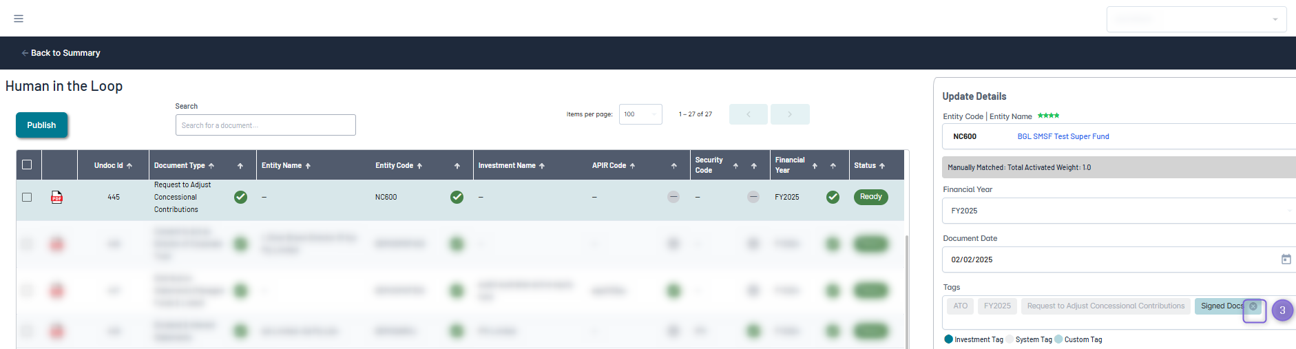 How are the Class System Tags Mapped in the Virtual Mail Room Platform ...