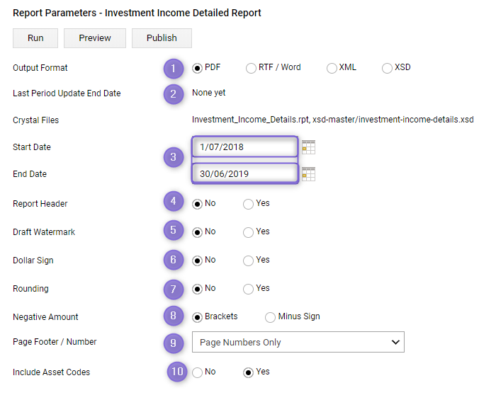 Investment Reports – Class Support