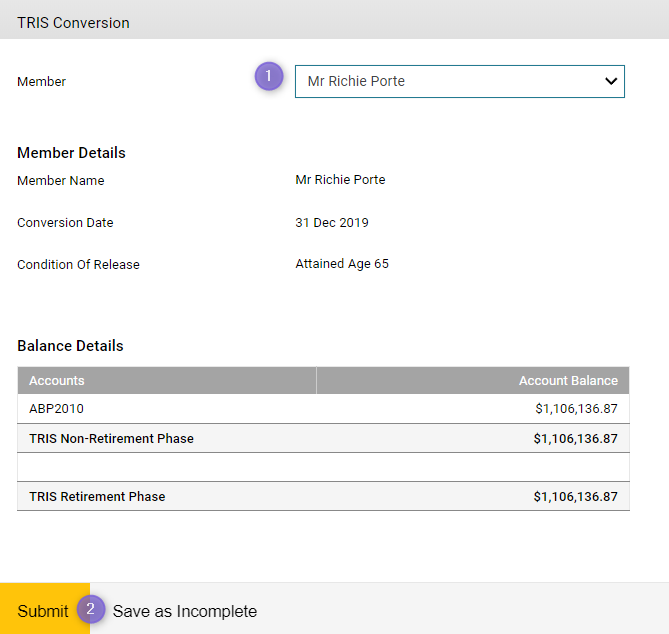 TRIS Conversion – Class Support