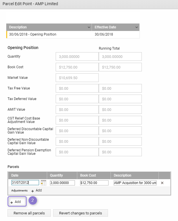 Load Opening Balances – Class Support