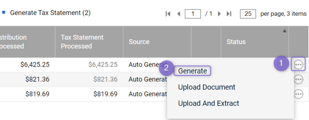 Tax Statement Console – Class Support