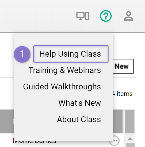 Help on Class – Class Support
