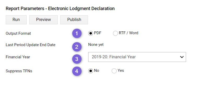 Tax Reports – Class Support