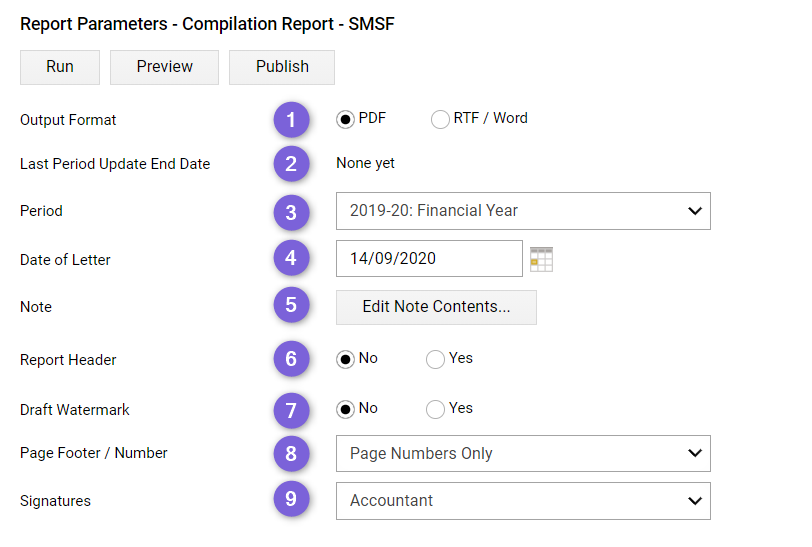 Tax Reports – Class Support