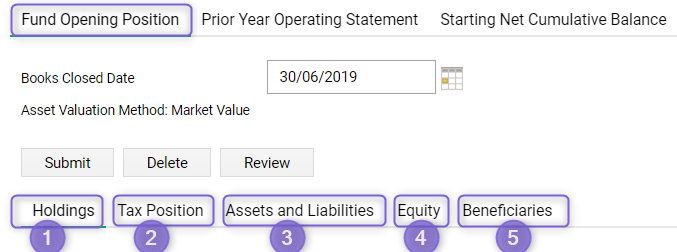 Load Opening Balances – Class Support