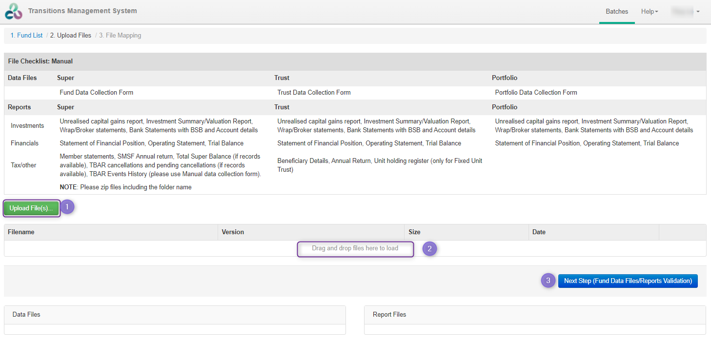 Transition Management System – Class Support