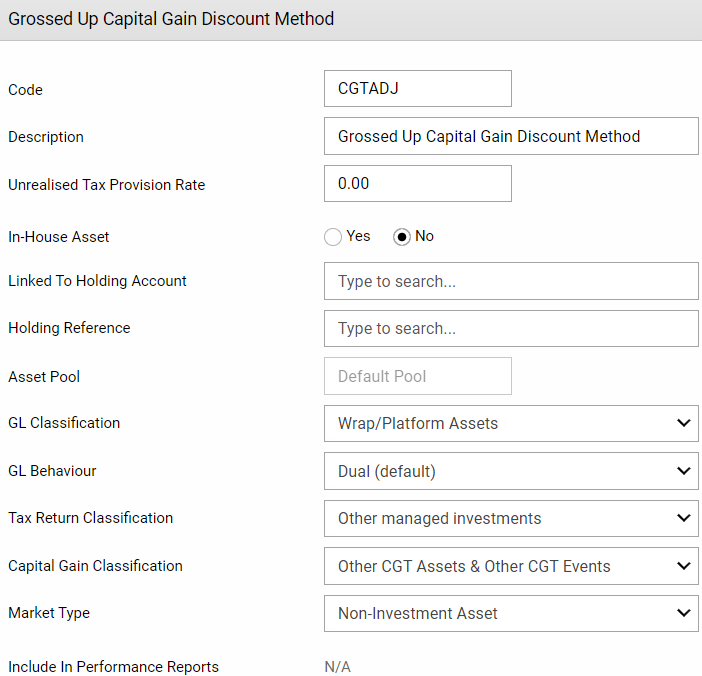 Update Missing Gross Up Capital Gain Discounted Method Values for Funds ...