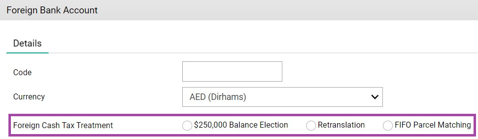 Foreign Bank Account Accounting and Tax Treatment – Class Support